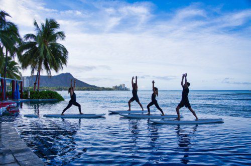 Sheraton Waikiki Unveils Floating Yoga at Iconic Edge Pool