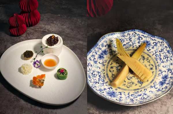 Yong Fu Hong Kong Spring Appetisers Plate Roasted Winter Bamboo Shoots ...
