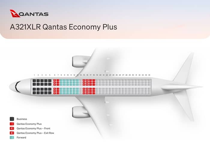 A220 Qantas Economy Plus